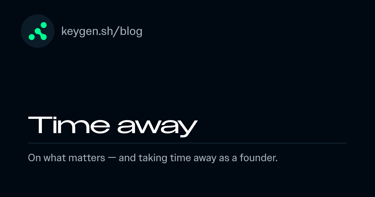Time away